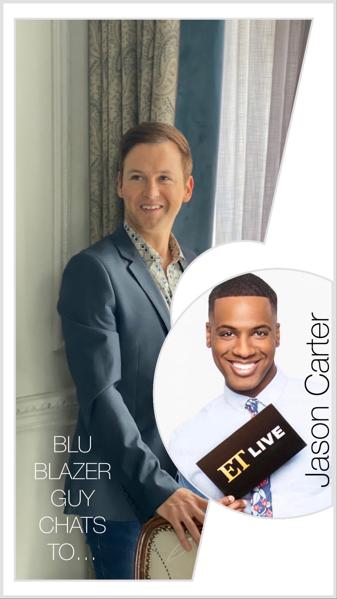 Jason Carter – TV Personality – BLU BLAZER GUY